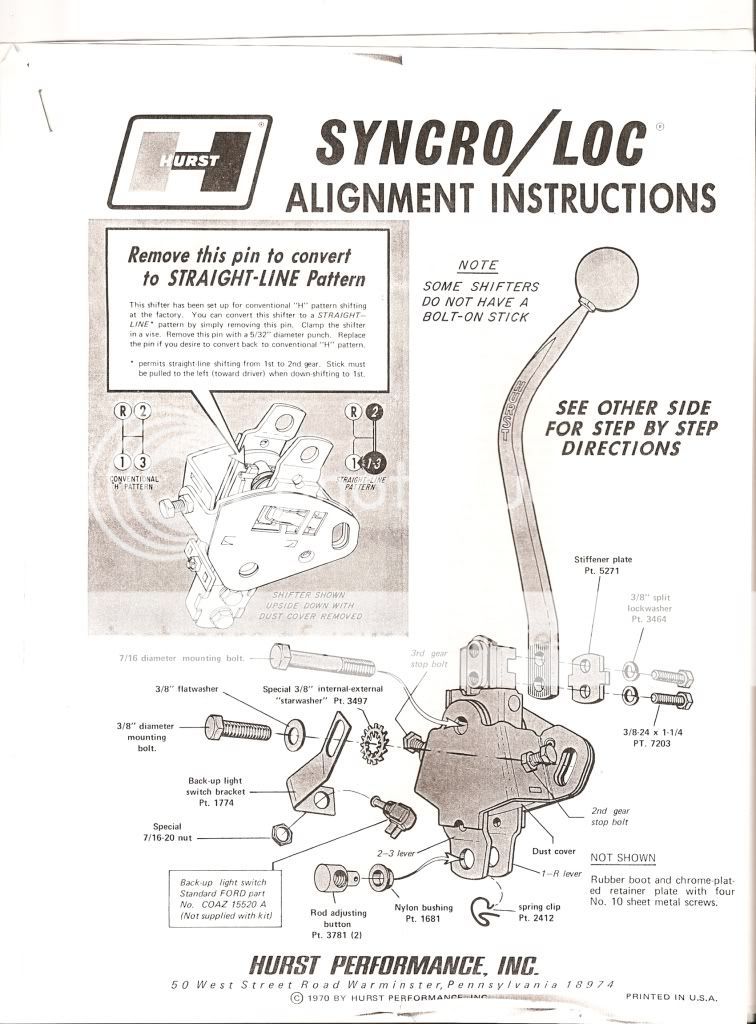 Hurst Dual Pattern with Synchro Lock | The H.A.M.B.
