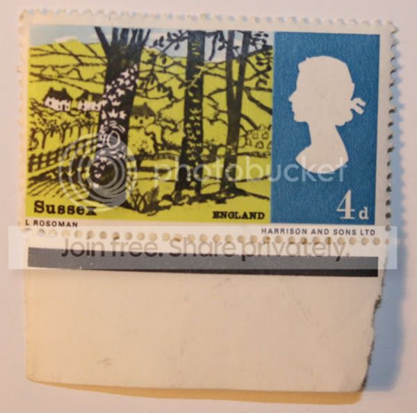 My Ref 21 - British 4-D Stamp 1960-S L Rosoman Sussex England - Stamp ...