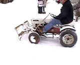 Sears Custom 7 plowing | Garden Tractor Forums