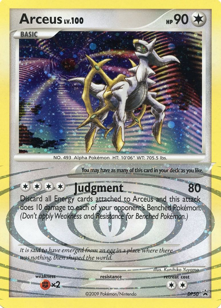 Pokemon - Arceus LV. 100 HP 90 DP50 Promo GIANT SIZED | eBay