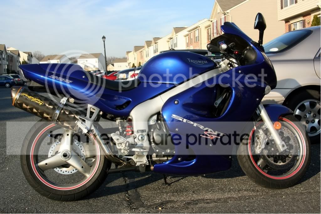 Red Stripes on Saphire Blue ST | Triumph Rat Motorcycle Forums